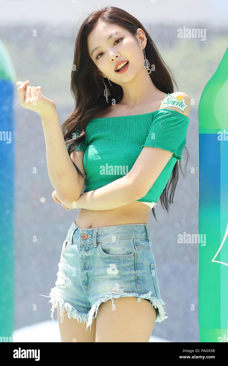 23rd July, 2018. Jennie at Sprite event Jenny of girl group BLACKPINK ...