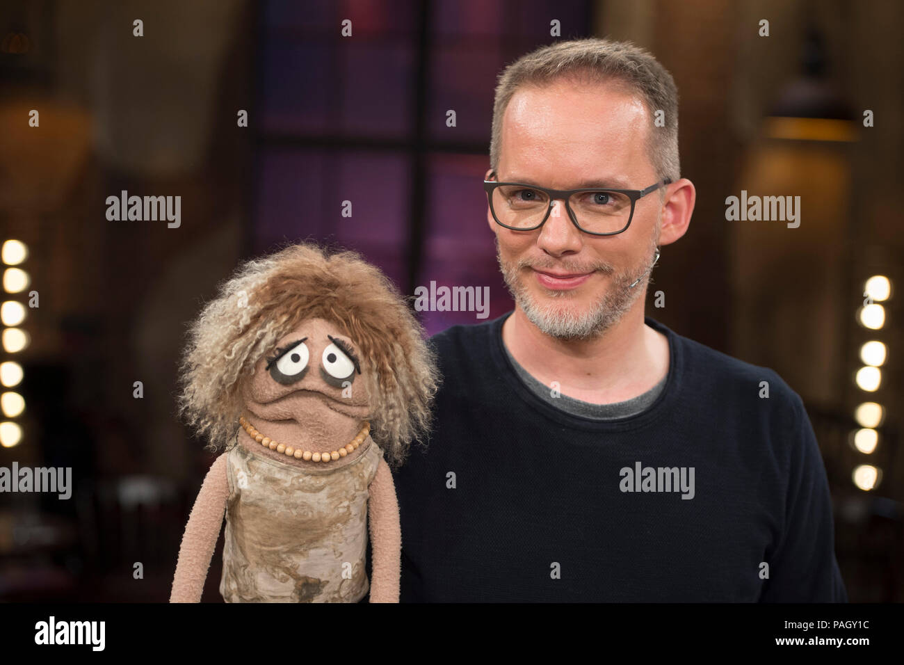 Martin REINL, Germany, puppeteer, with the doll CHARMING TRAUDL ...