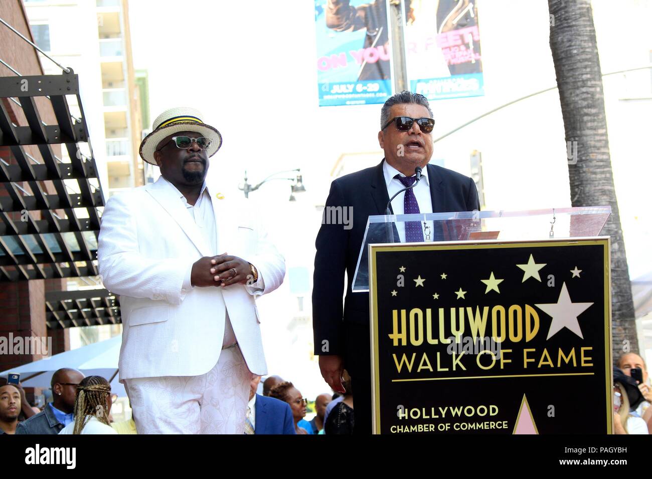 Cedric The Entertainer, George Lopez at the induction ceremony for Star ...