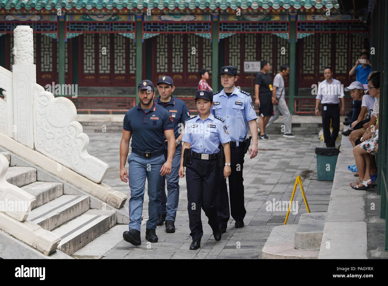 Chinese police officers patrolling hi-res stock photography and images ...