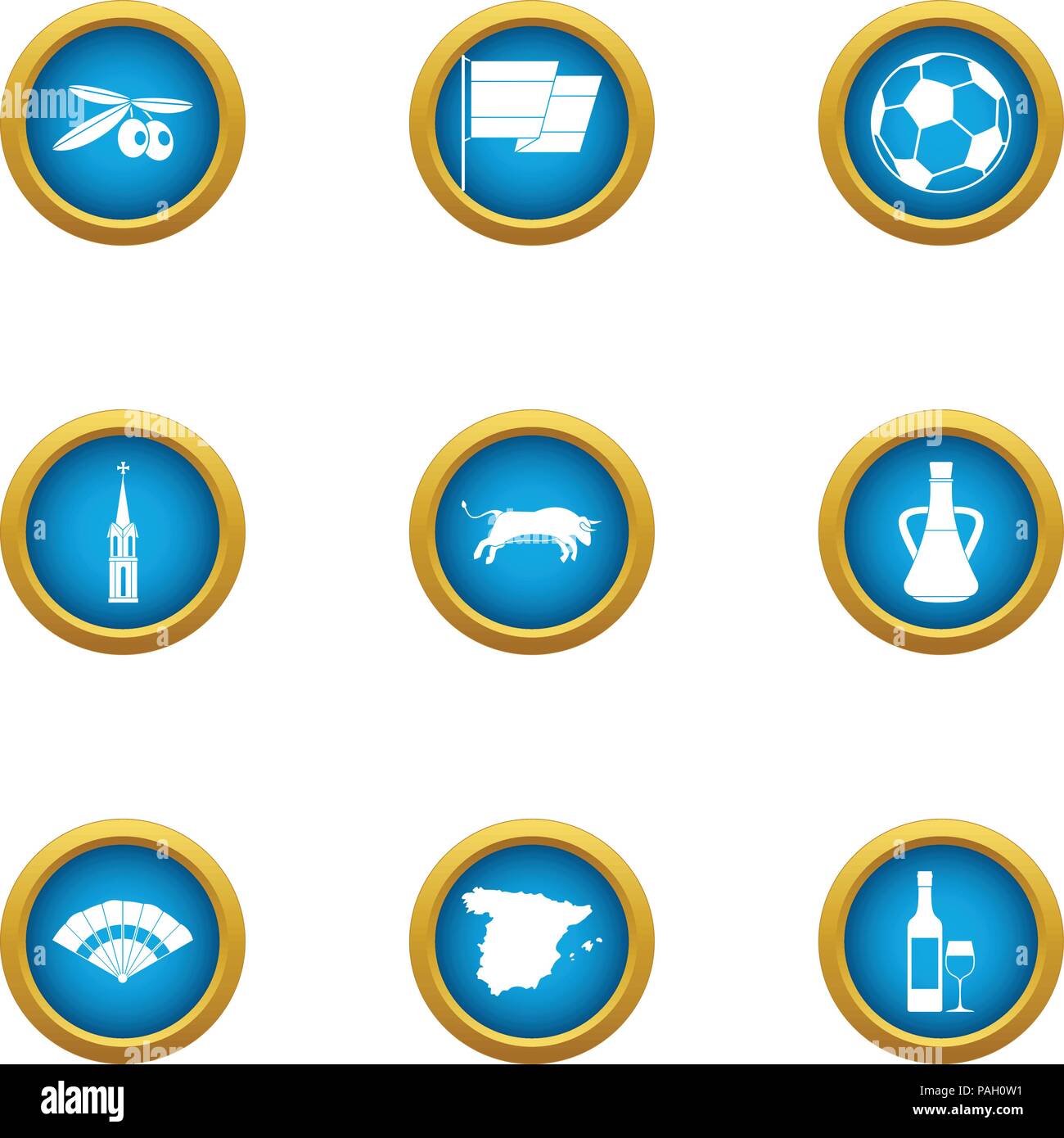 European community icons set, flat style Stock Vector Image & Art - Alamy