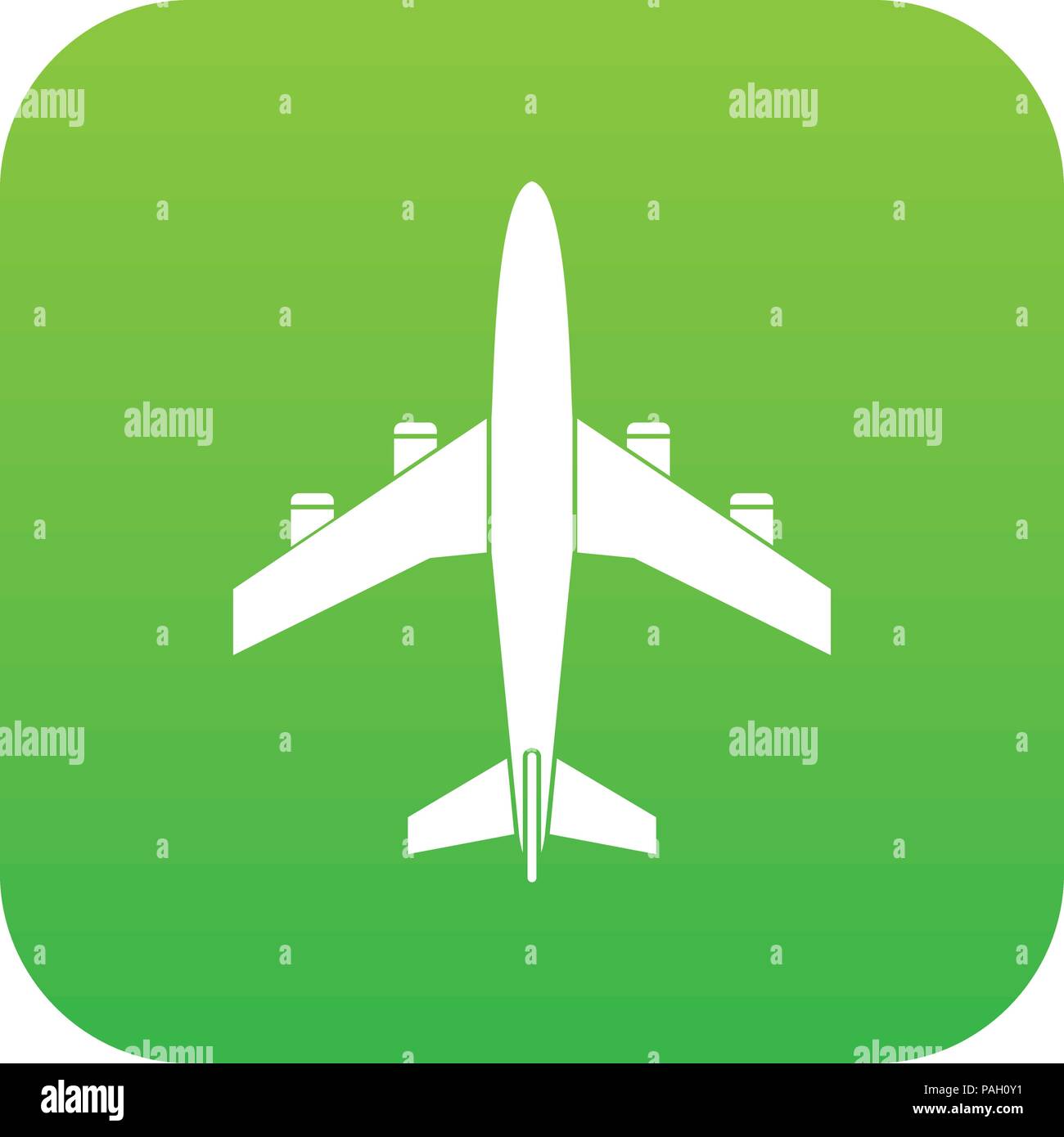 Airplane icon digital green Stock Vector Image & Art - Alamy