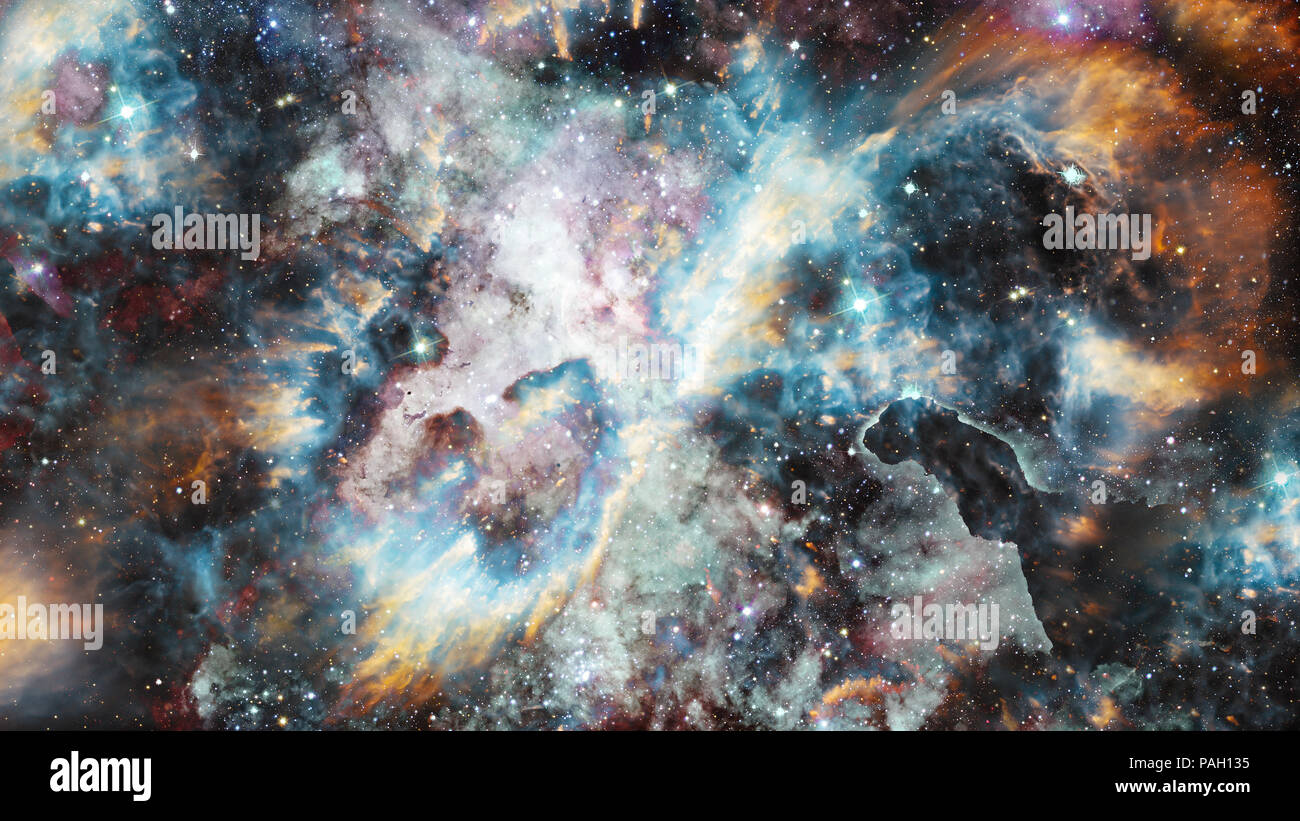 Universe filled with stars, nebula and galaxy. Elements of this image ...