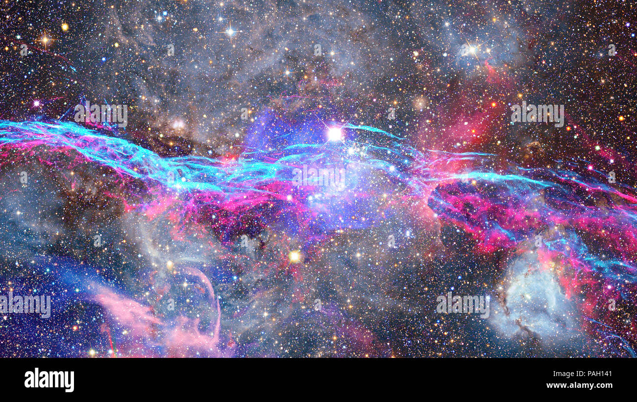 Nebula and stars in outer space. Elements of this image furnished by ...