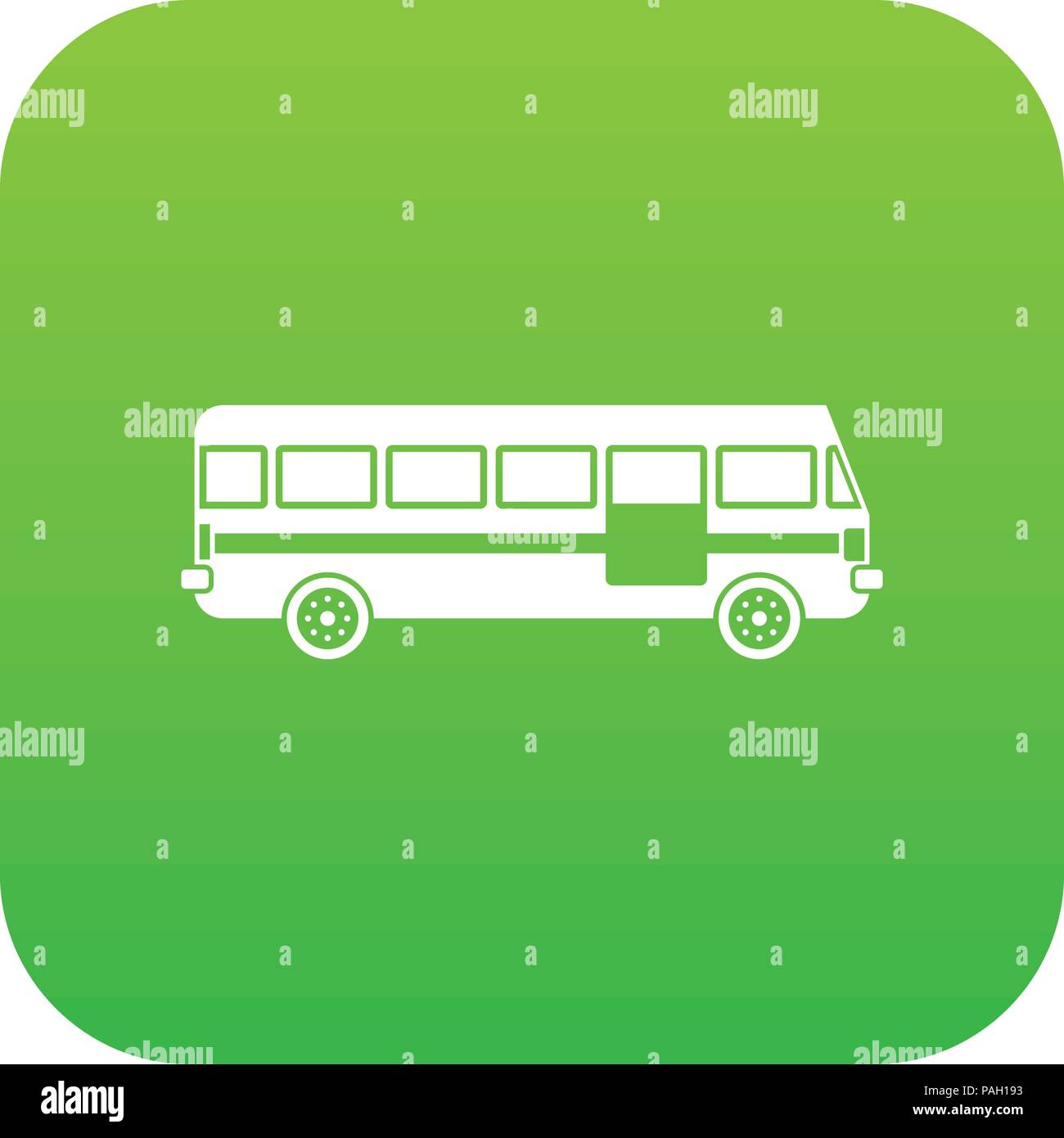 Bus icon digital green Stock Vector Image & Art - Alamy