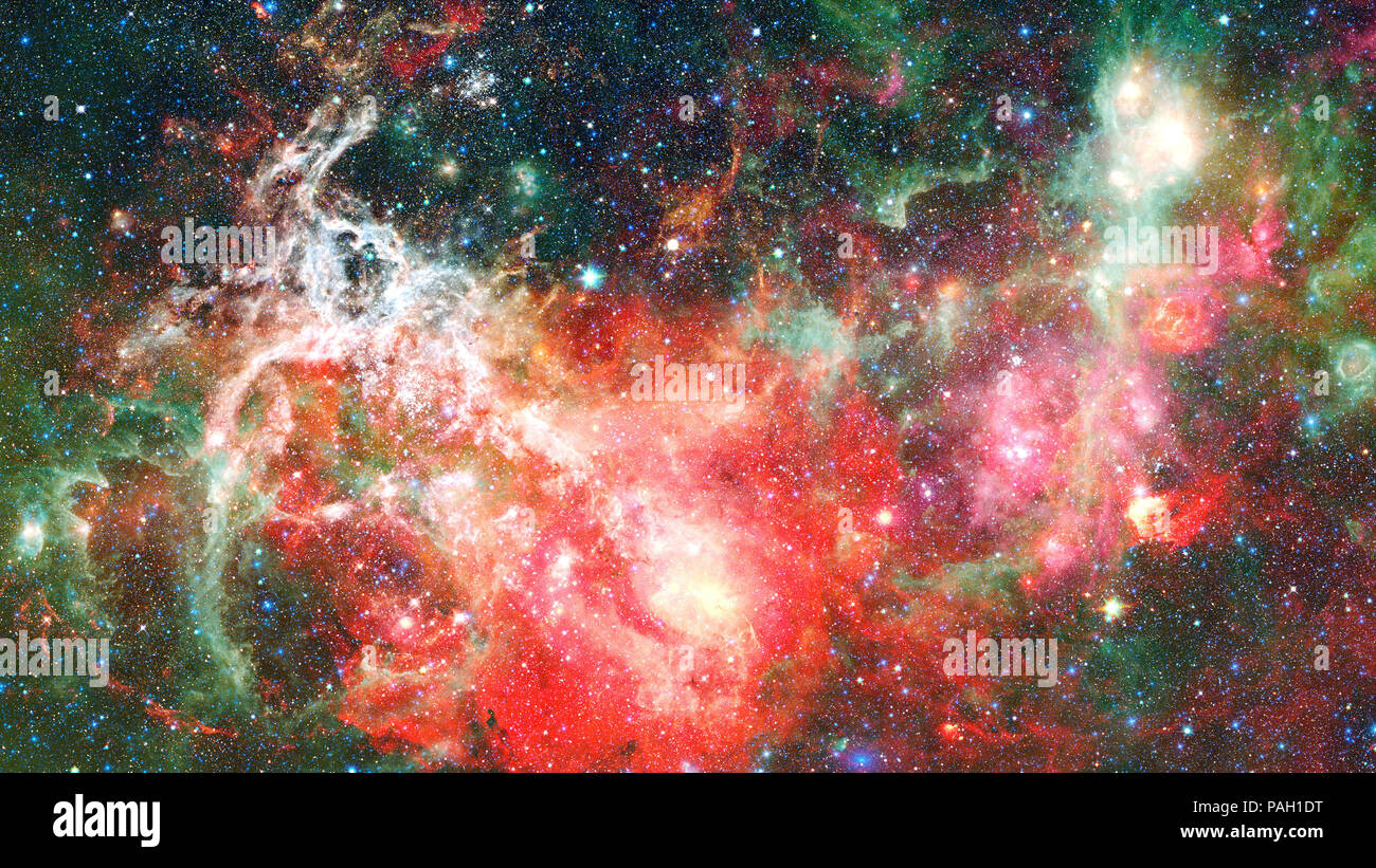 Beautiful nebula and Galaxy. Elements of this Image Furnished by NASA ...