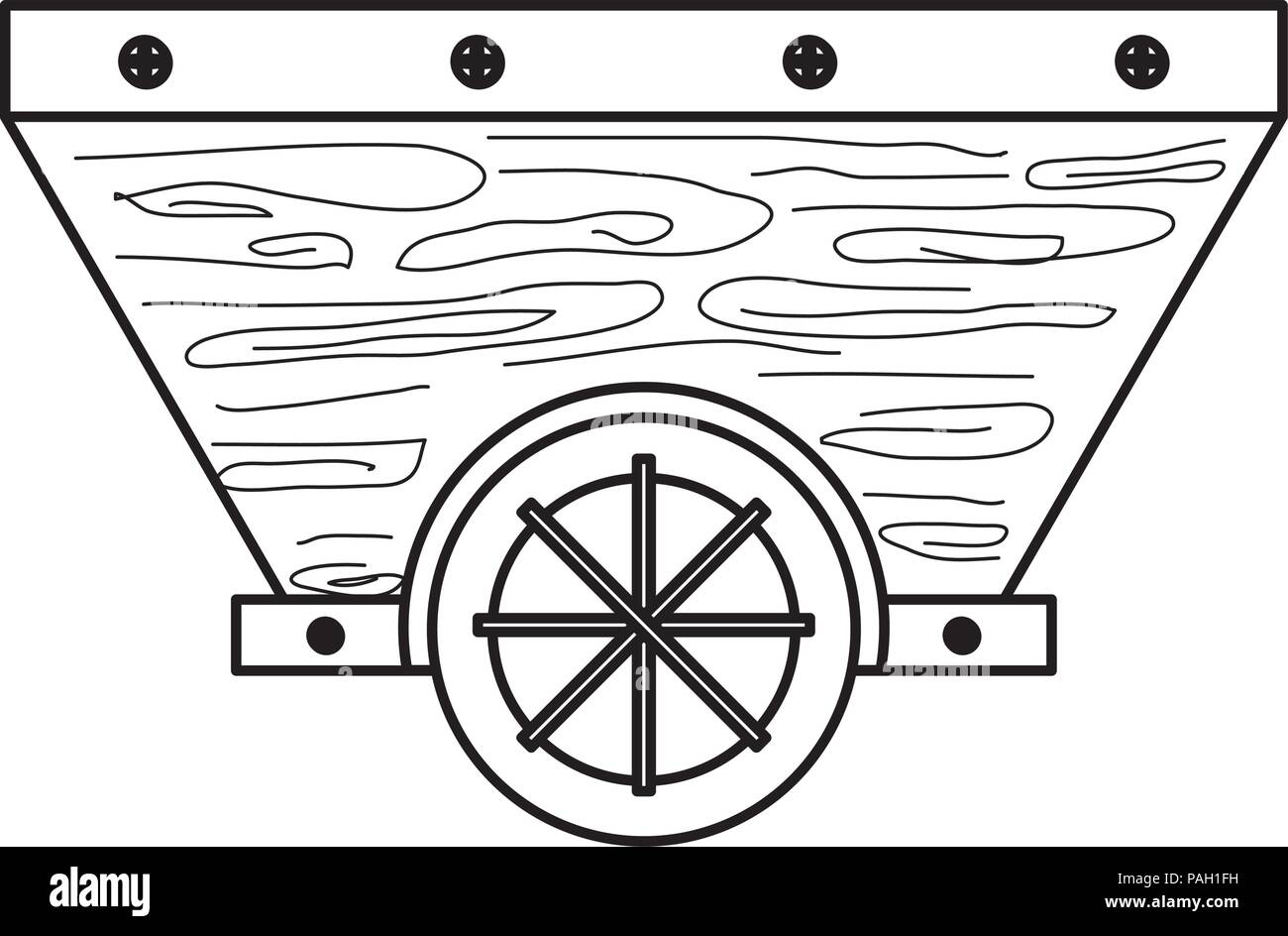 mine cart icon over white background, vector illustration Stock Vector ...