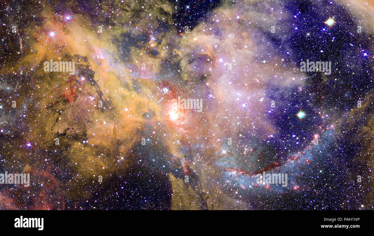 Spiral galaxy in space. Elements of this image furnished by NASA Stock ...