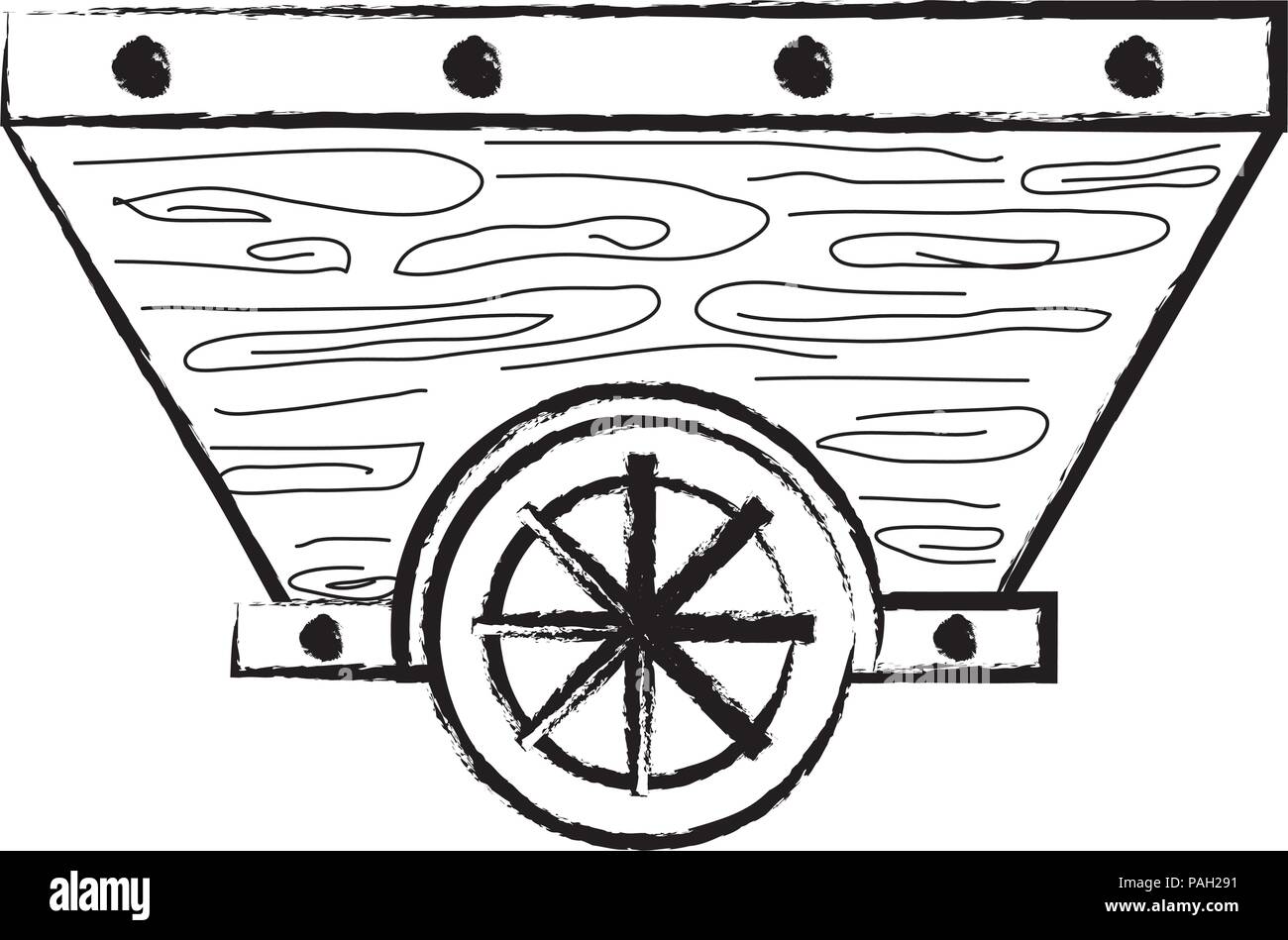 mine cart icon over white background, vector illustration Stock Vector ...