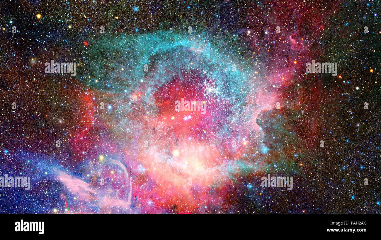 Nebula and stars in outer space. Elements of this image furnished by ...