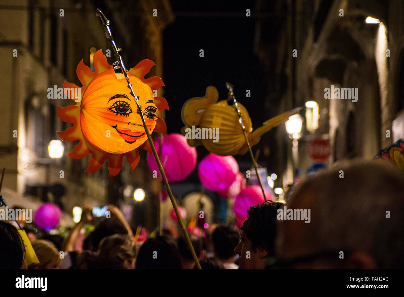 Lantern Festival in Florence Stock Photo - Alamy