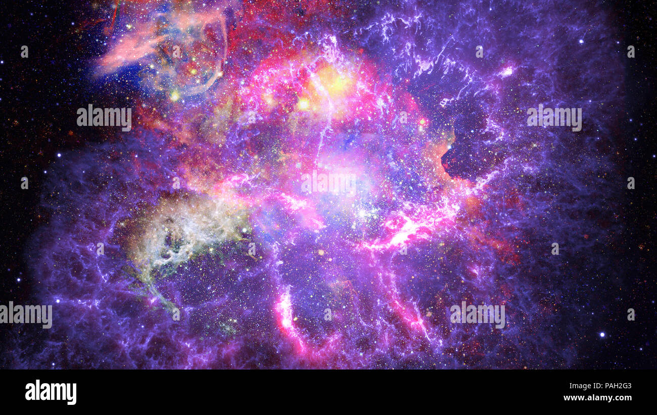 Nebula and galaxy in space. Elements of this image furnished by NASA ...