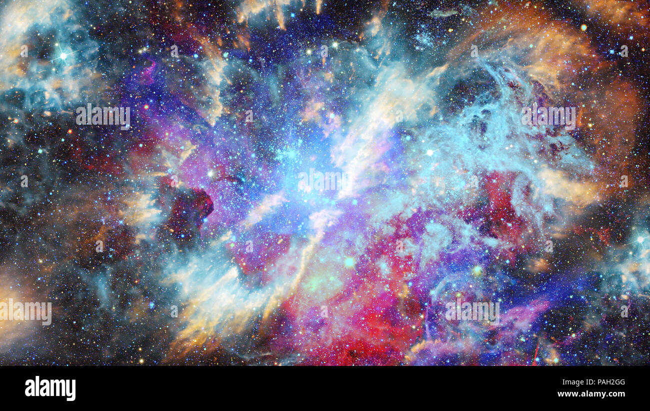 Beautiful nebula and Galaxy. Elements of this Image Furnished by NASA ...