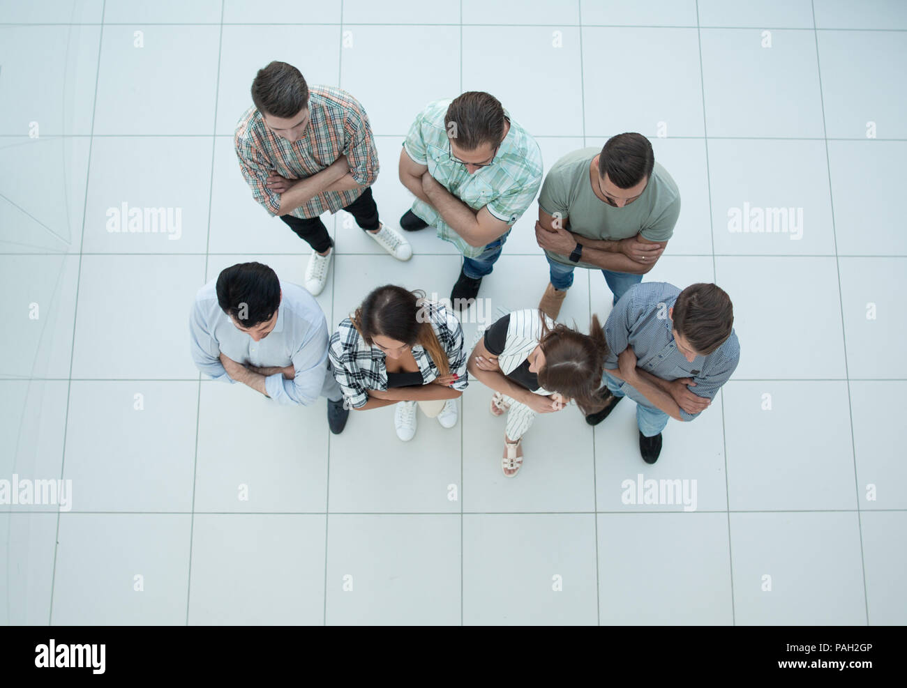 top view.a successful group of young people Stock Photo - Alamy