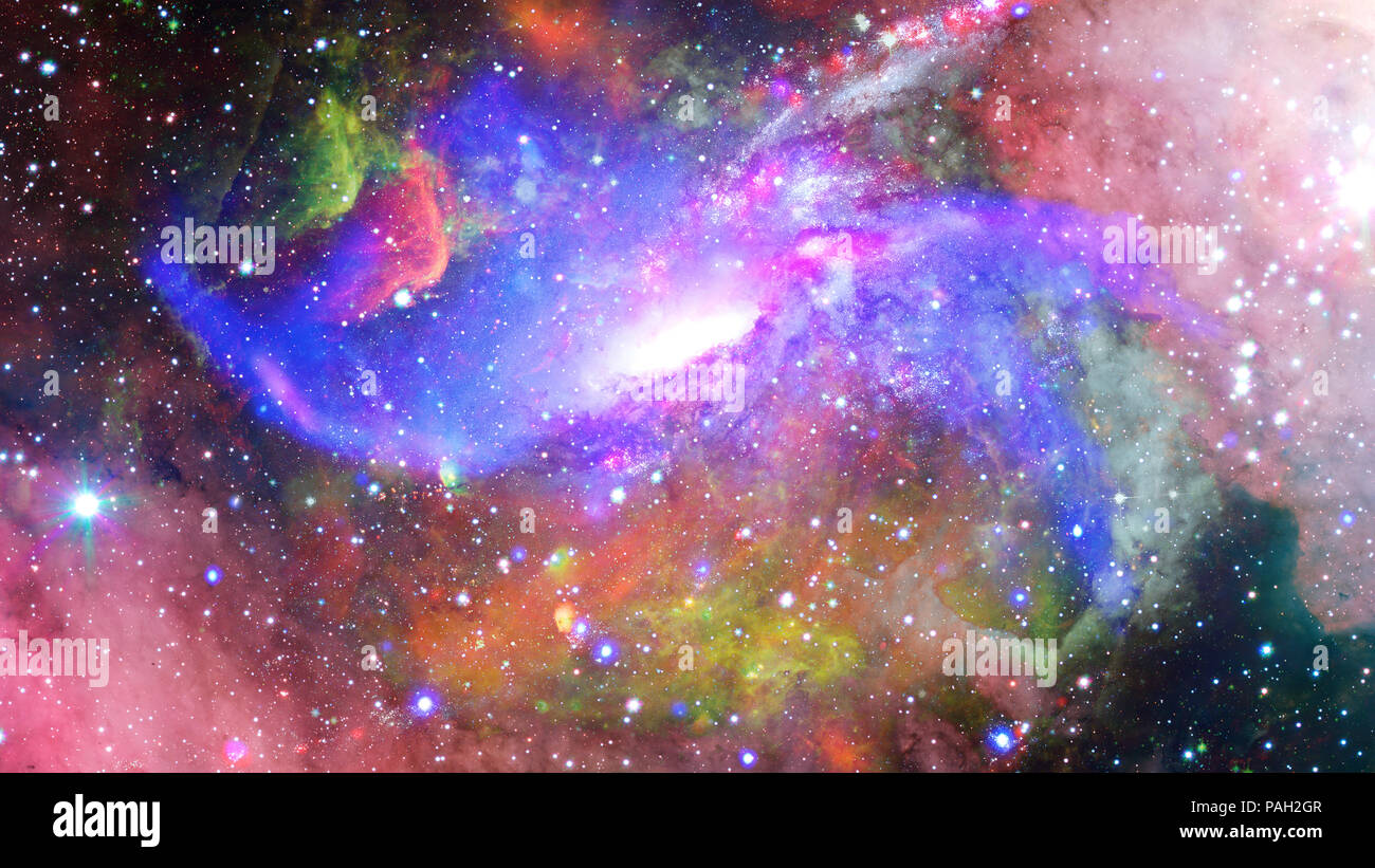 Nebula and galaxy in space. Elements of this image furnished by NASA ...