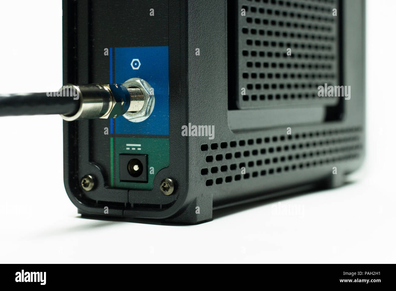 High Speed broadband Internet Modem And Router Stock Photo - Alamy
