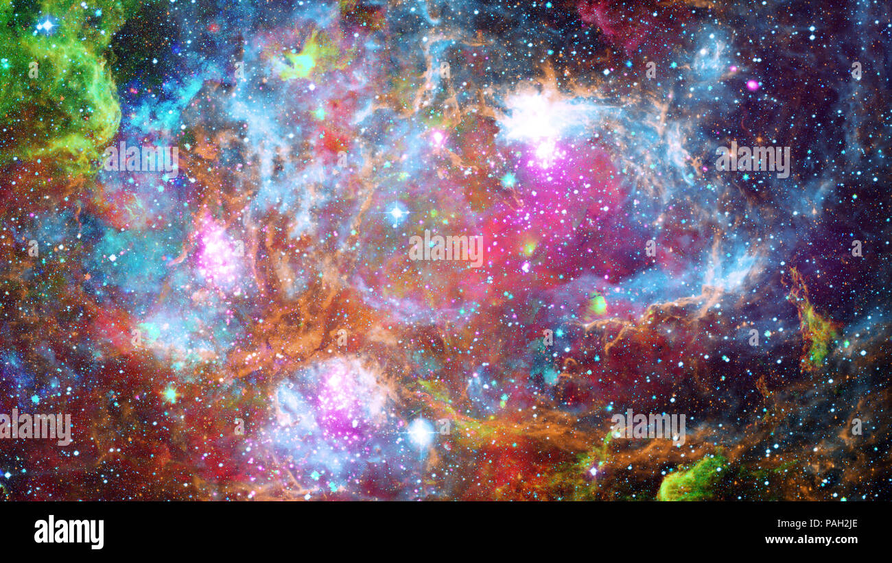Galaxy and nebula. Elements of this Image Furnished by NASA Stock Photo ...
