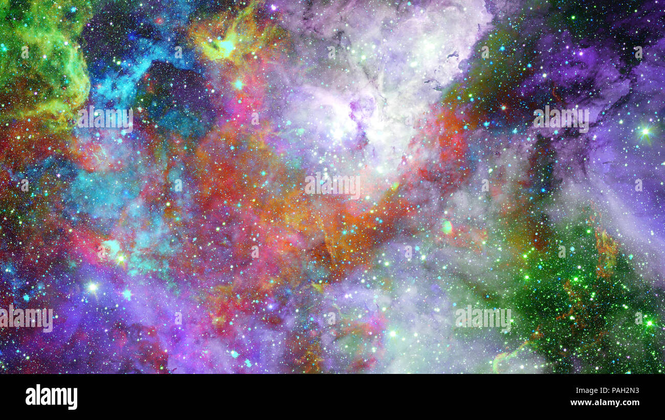 Galaxy and nebula. Elements of this Image Furnished by NASA Stock Photo ...