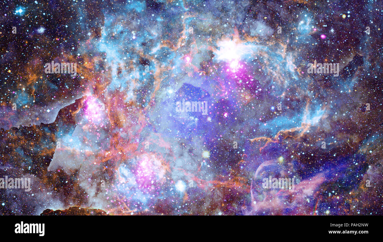 Beautiful nebula and Galaxy. Elements of this Image Furnished by NASA ...