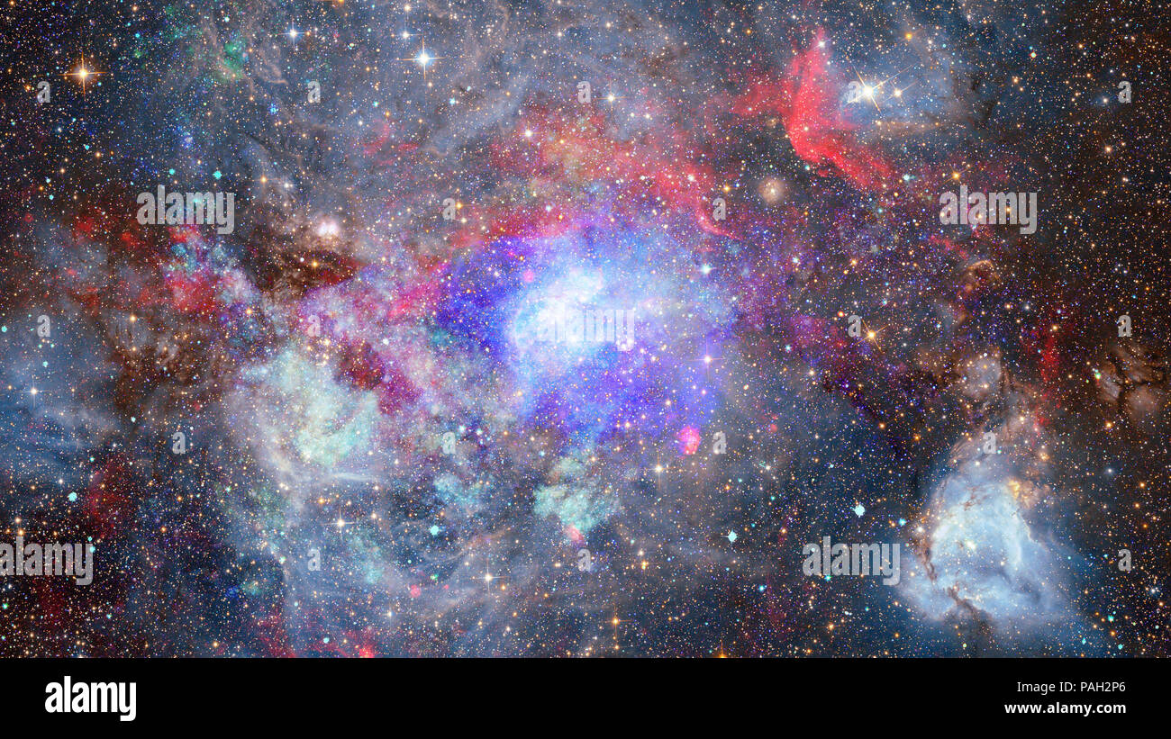 Nebula and stars in outer space. Elements of this image furnished by ...