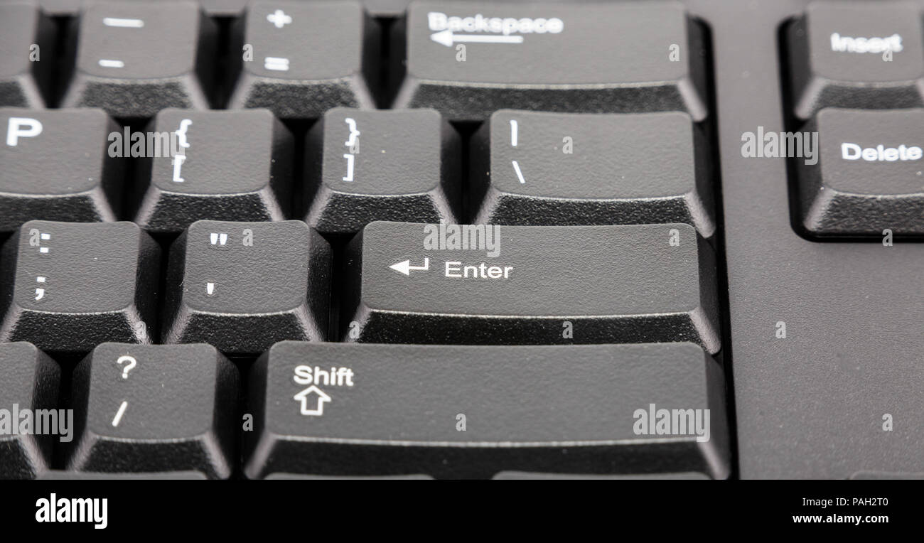 Enter on Keyboard Stock Photo - Alamy