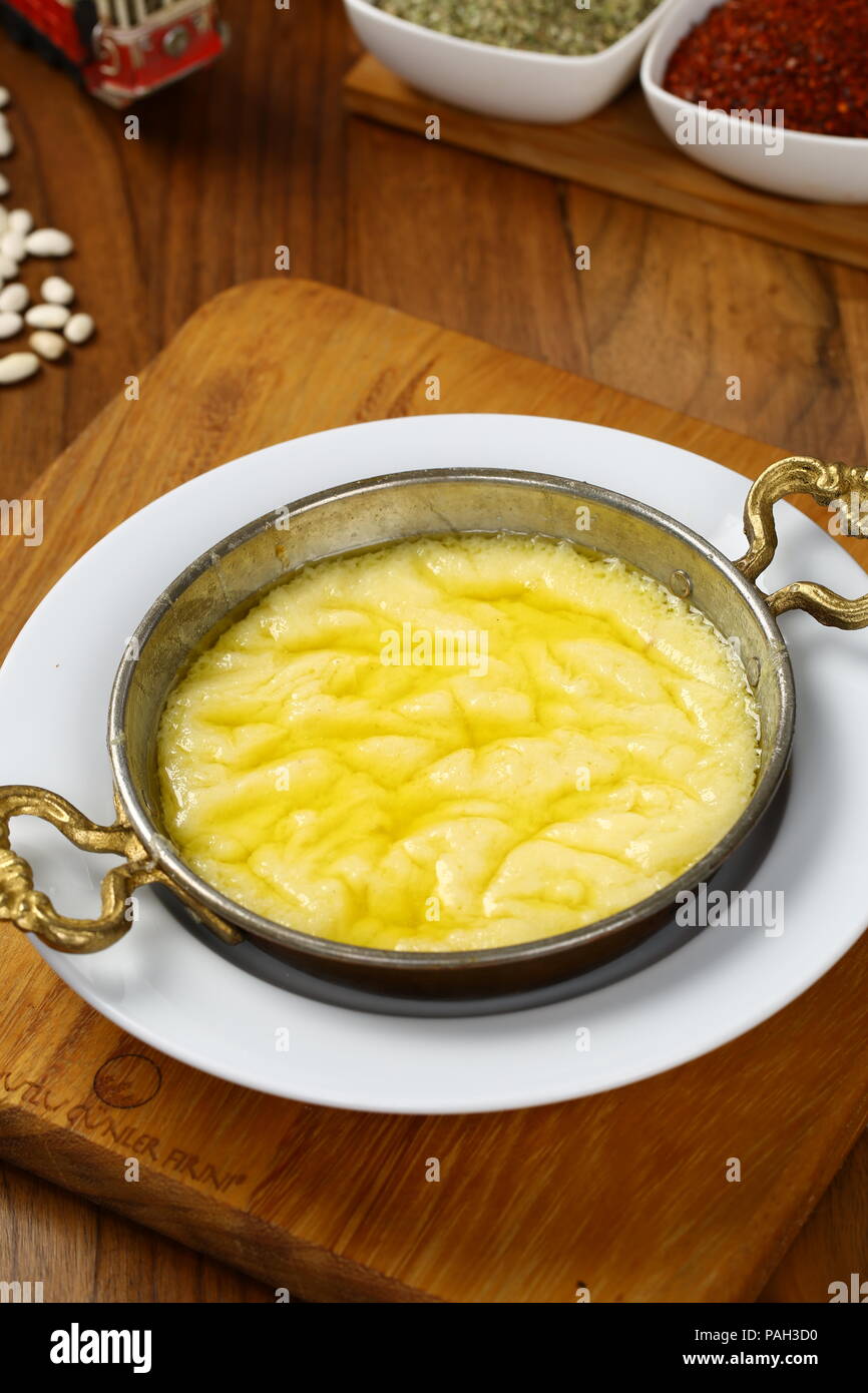 Melted cheese and corn flour Stock Photo - Alamy