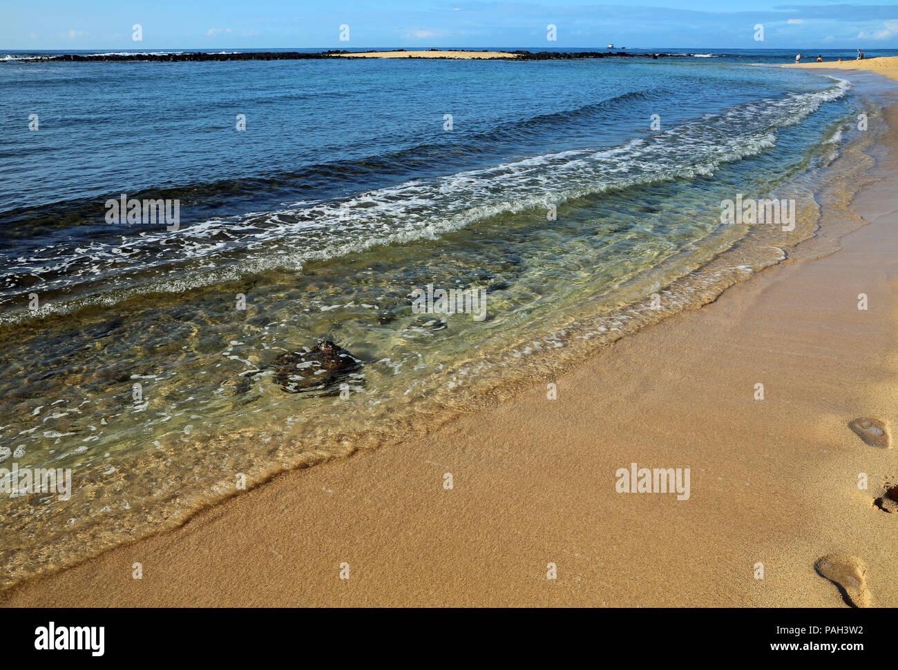 Poipu Beach - Kauai, Hawaii Stock Photo - Alamy