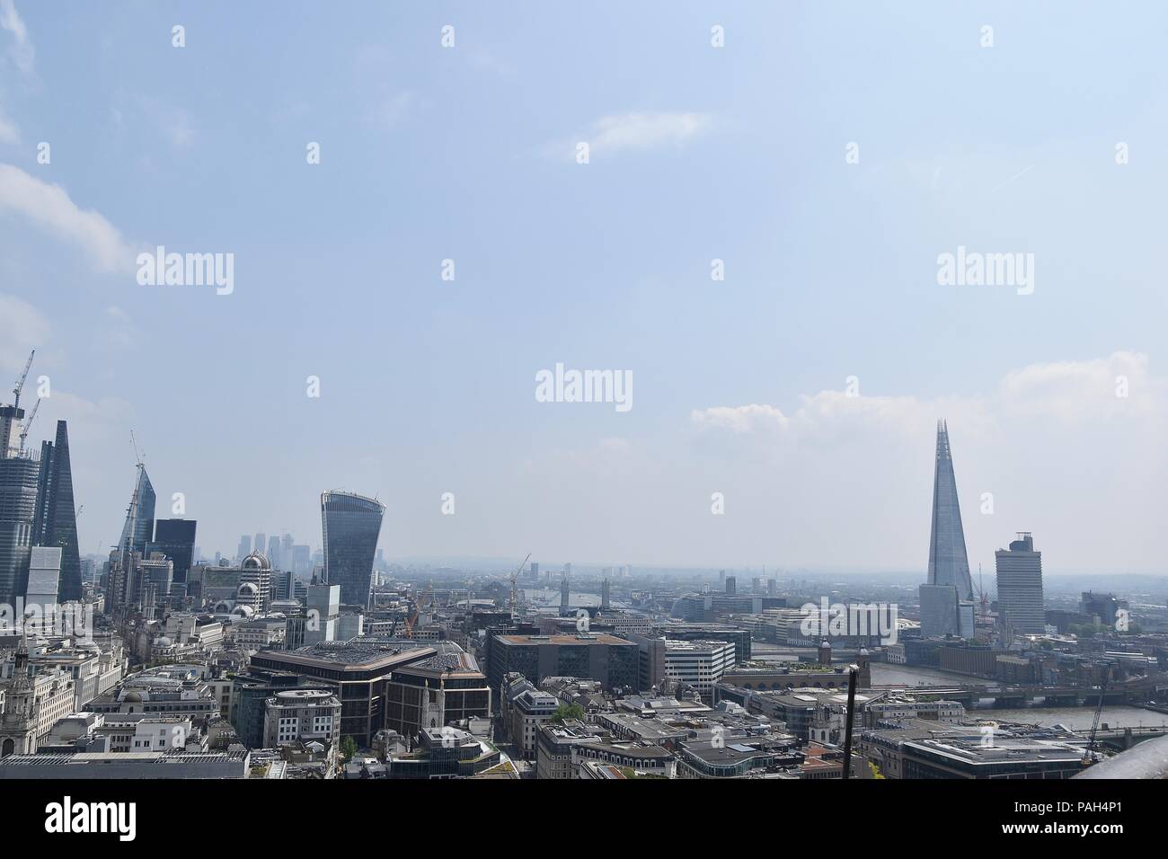 The city of London skyline as seen from atop Saint Paul's Stock Photo ...