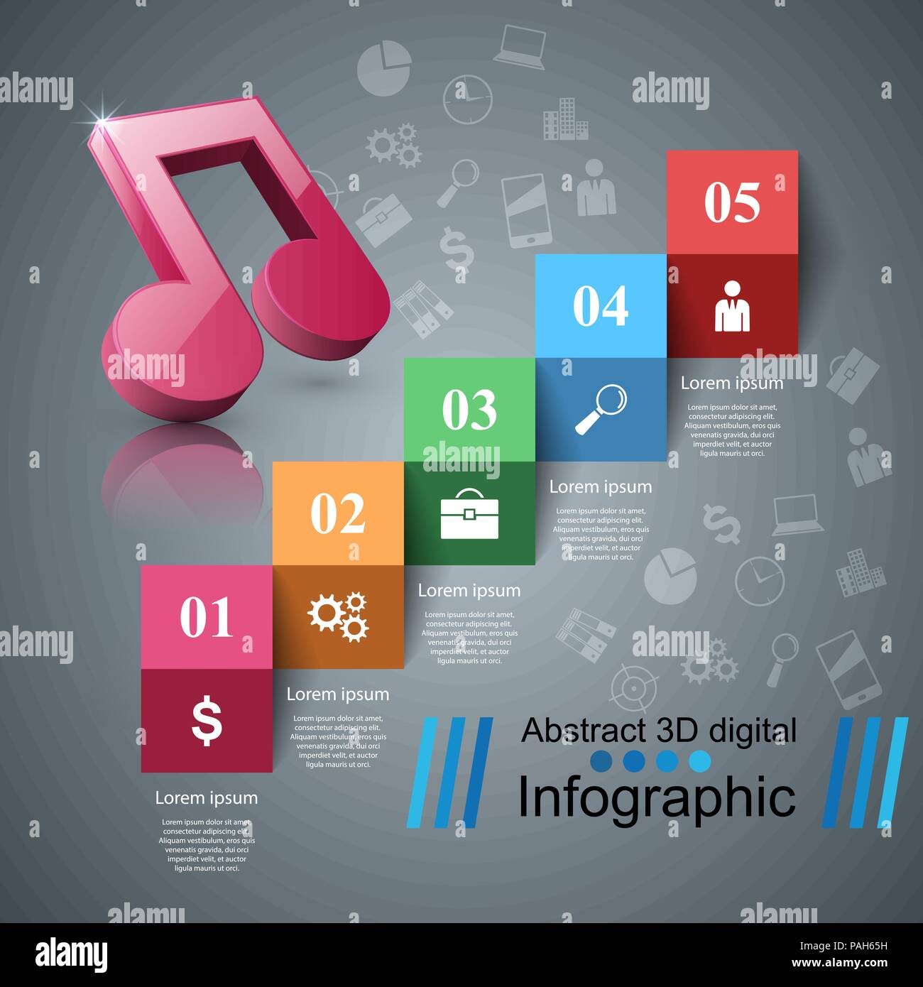 Music education Infographic. Note icon Stock Vector Image & Art - Alamy
