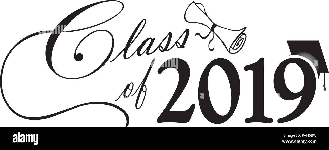 Class of 2019 Banner Logo Stock Vector Image & Art - Alamy