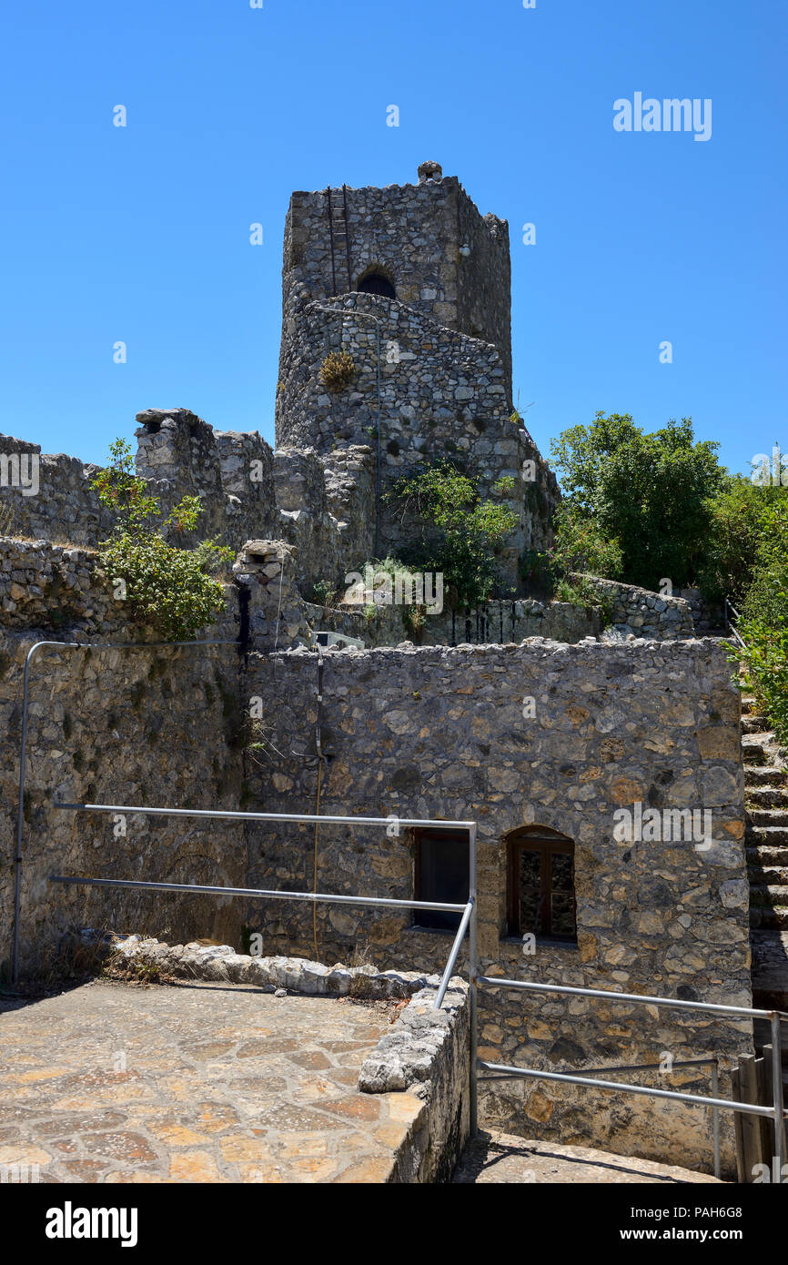 The Barbican at the entrance to St Hilarion Castle in the Kyrenia ...
