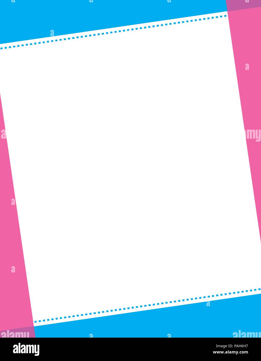 Pink and Blue Invitation/Poster Template Stock Vector Image & Art - Alamy