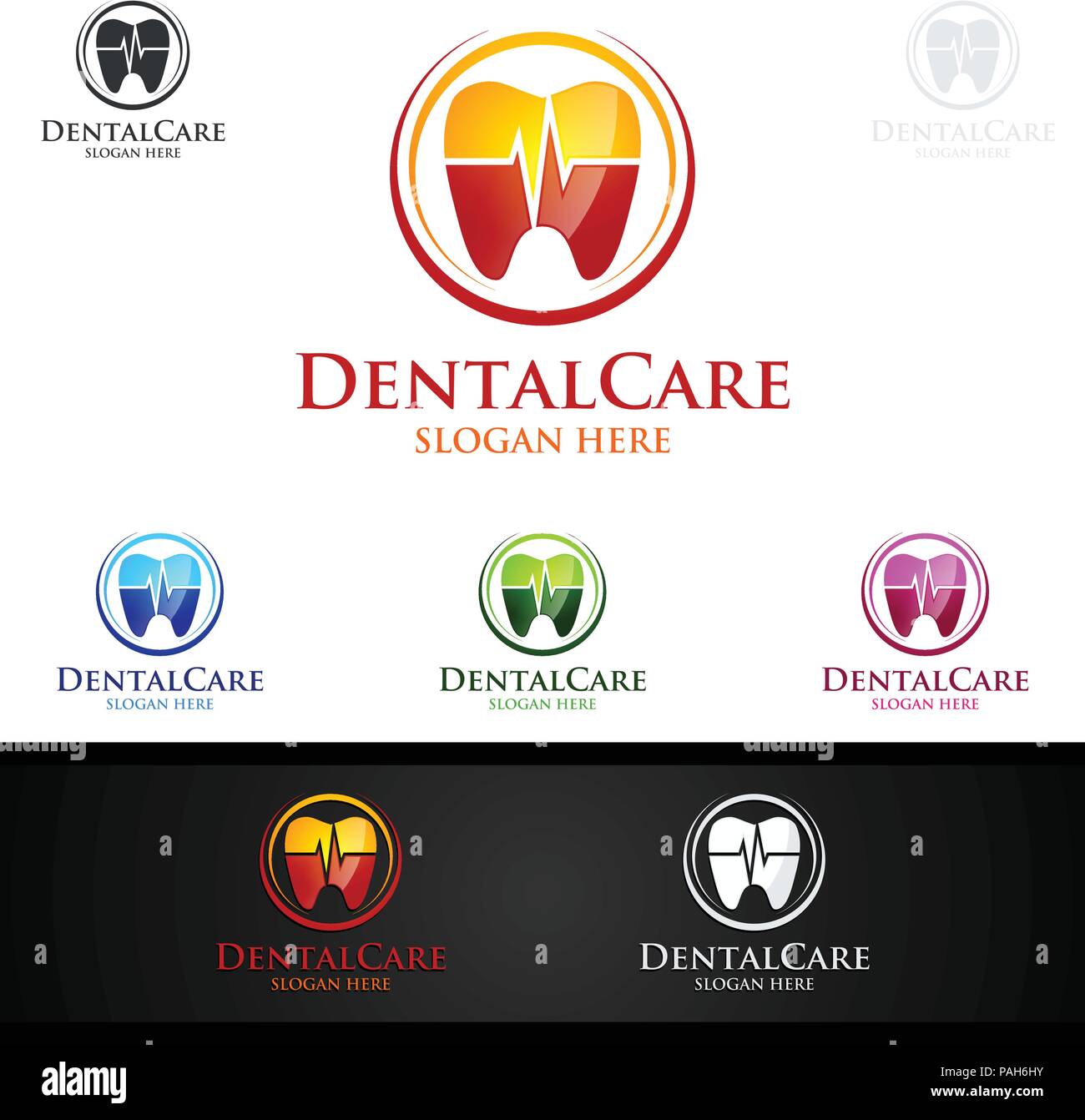 Dental Logo Tooth abstract design vector template, Dentist stomatology ...