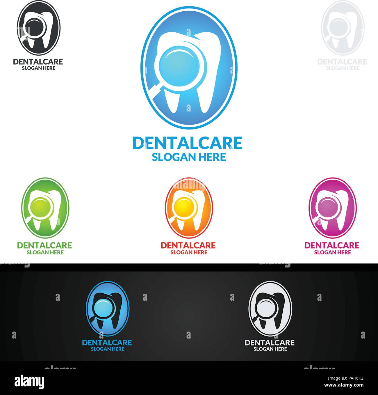 Dental Logo Tooth abstract design vector template, Dentist stomatology ...