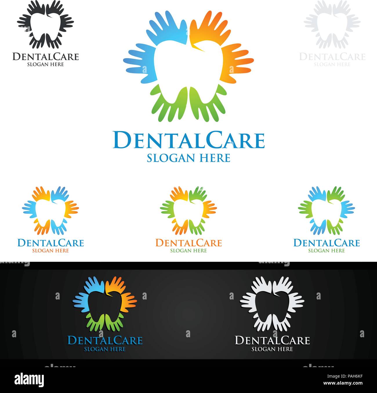 Dental Logo Tooth abstract design vector template, Dentist stomatology ...
