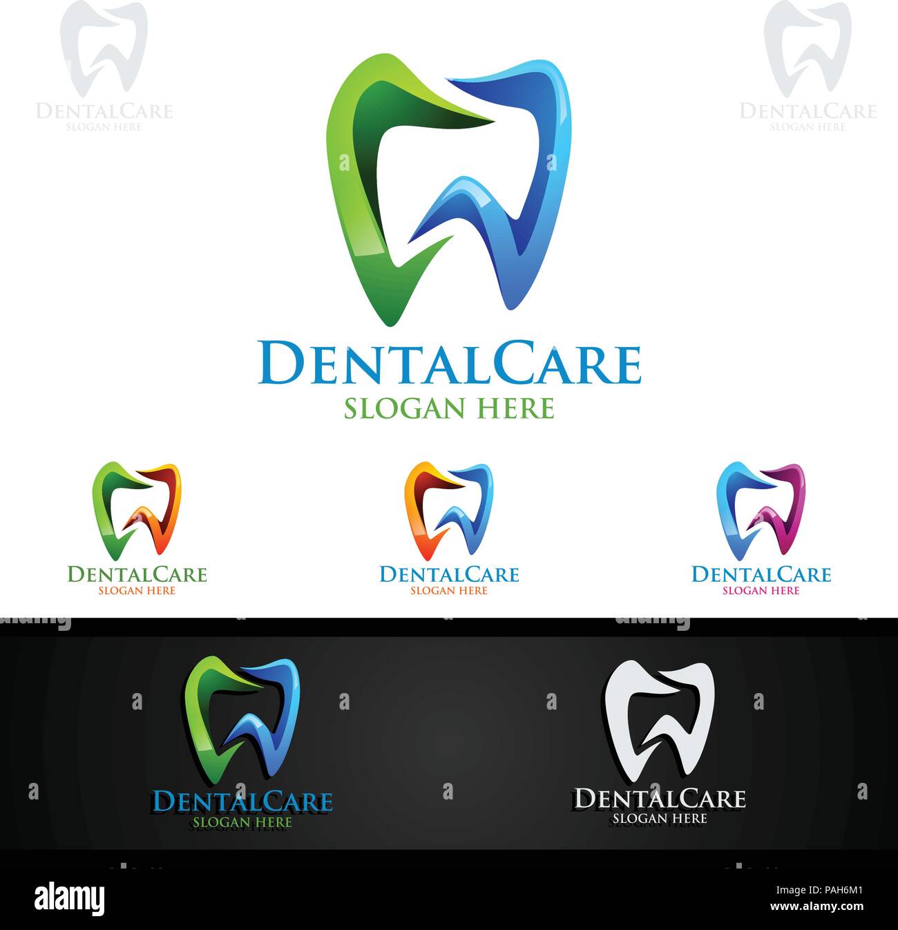 Dental Logo Tooth abstract design vector template, Dentist stomatology ...