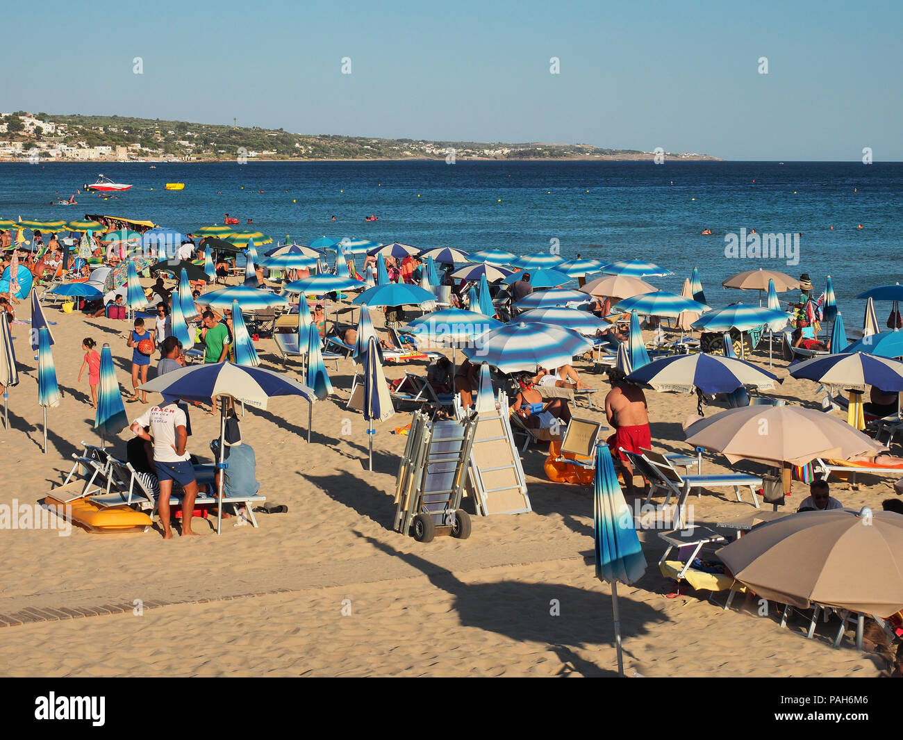Europe,Italy,Apulia,Salento,Maldive del Salento,Pescoluse Stock Photo ...