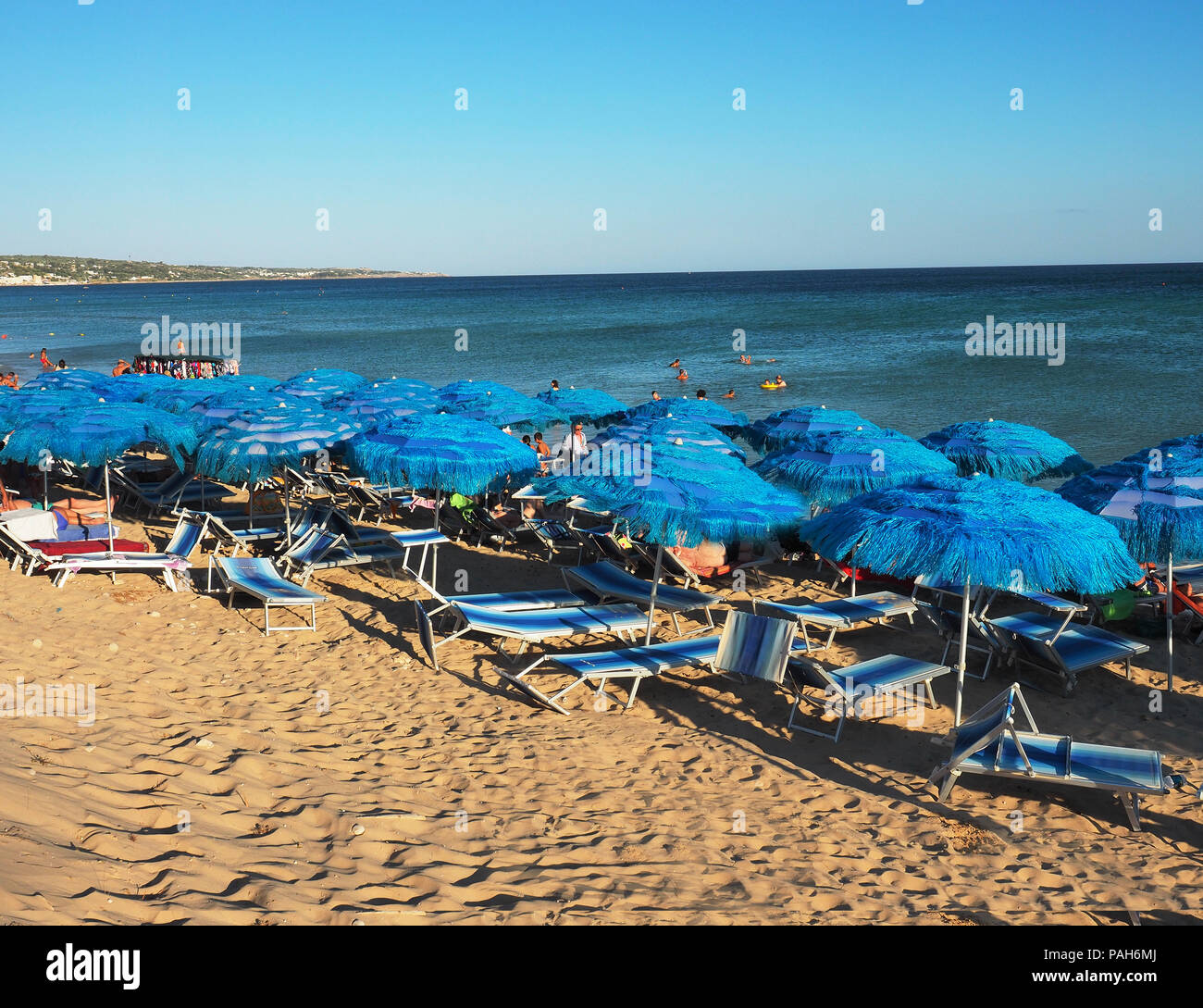 Europe,Italy,Apulia,Salento,Maldive del Salento,Pescoluse Stock Photo ...