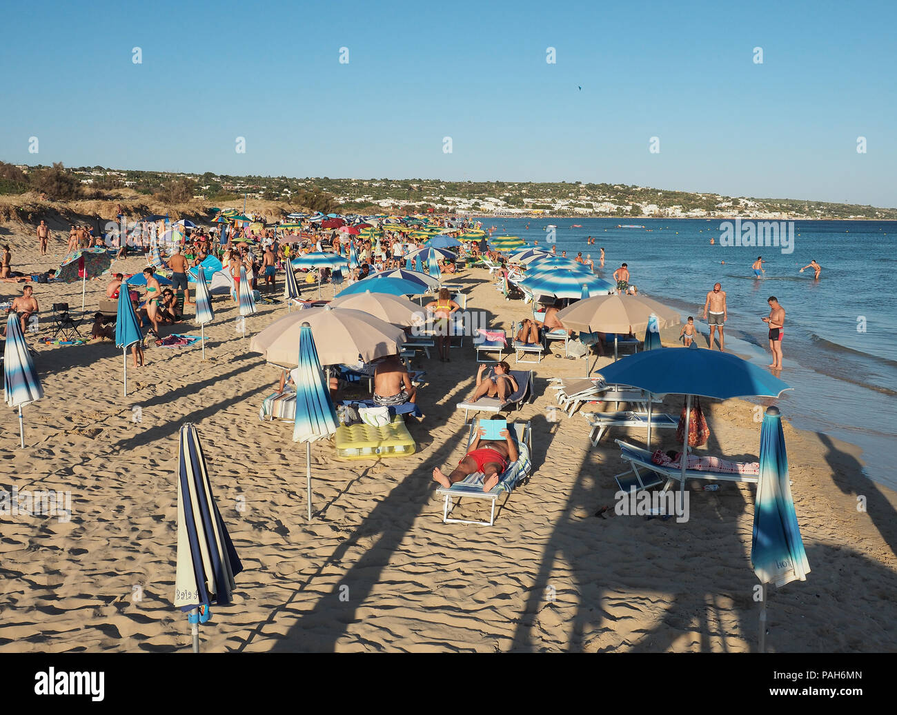 Europe,Italy,Apulia,Salento,Maldive del Salento,Pescoluse Stock Photo ...