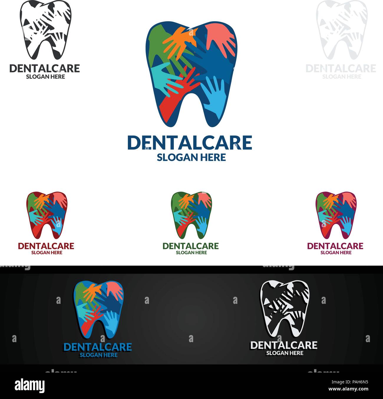Dental Logo Tooth abstract design vector template, Dentist stomatology ...