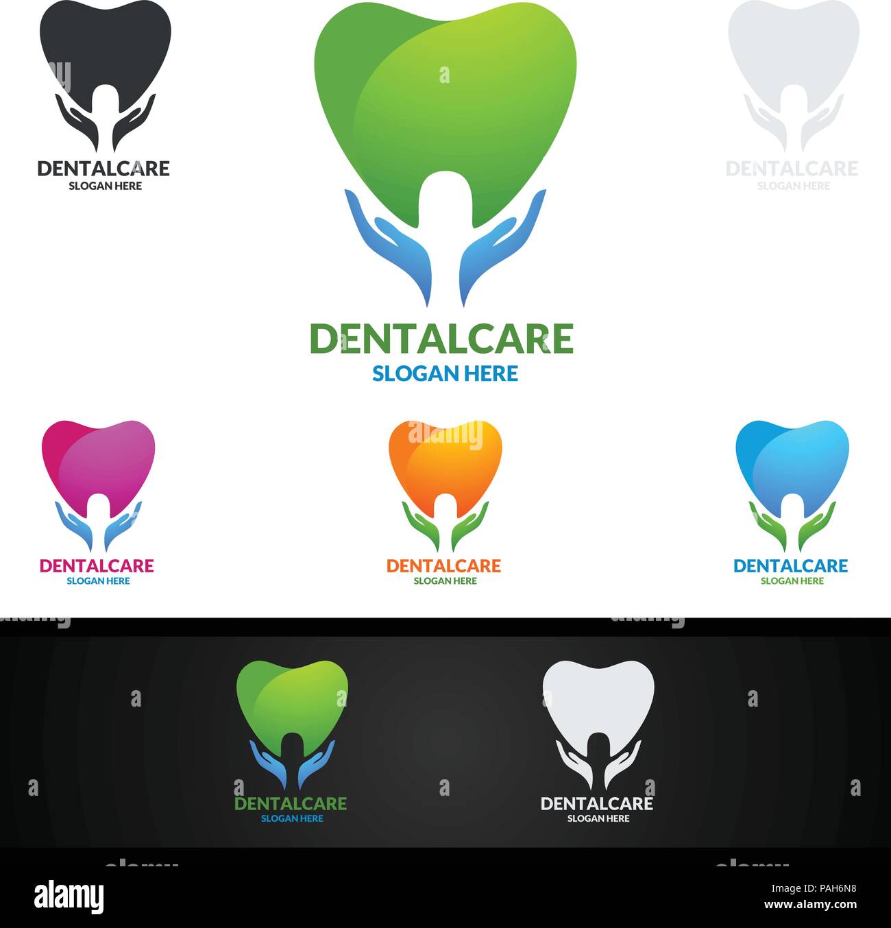Dental Logo Tooth abstract design vector template, Dentist stomatology ...