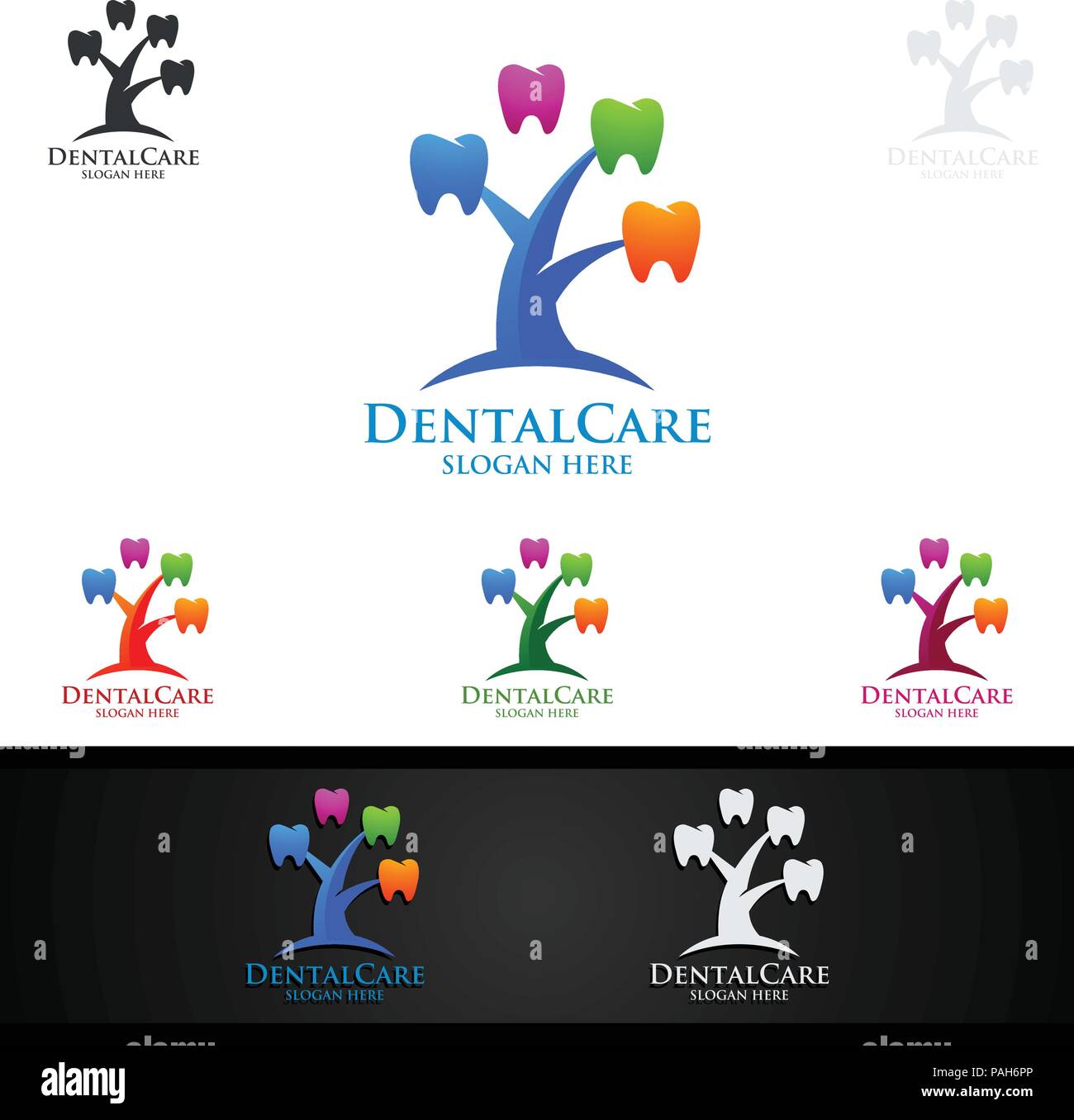 Dental Logo Tooth abstract design vector template, Dentist stomatology ...