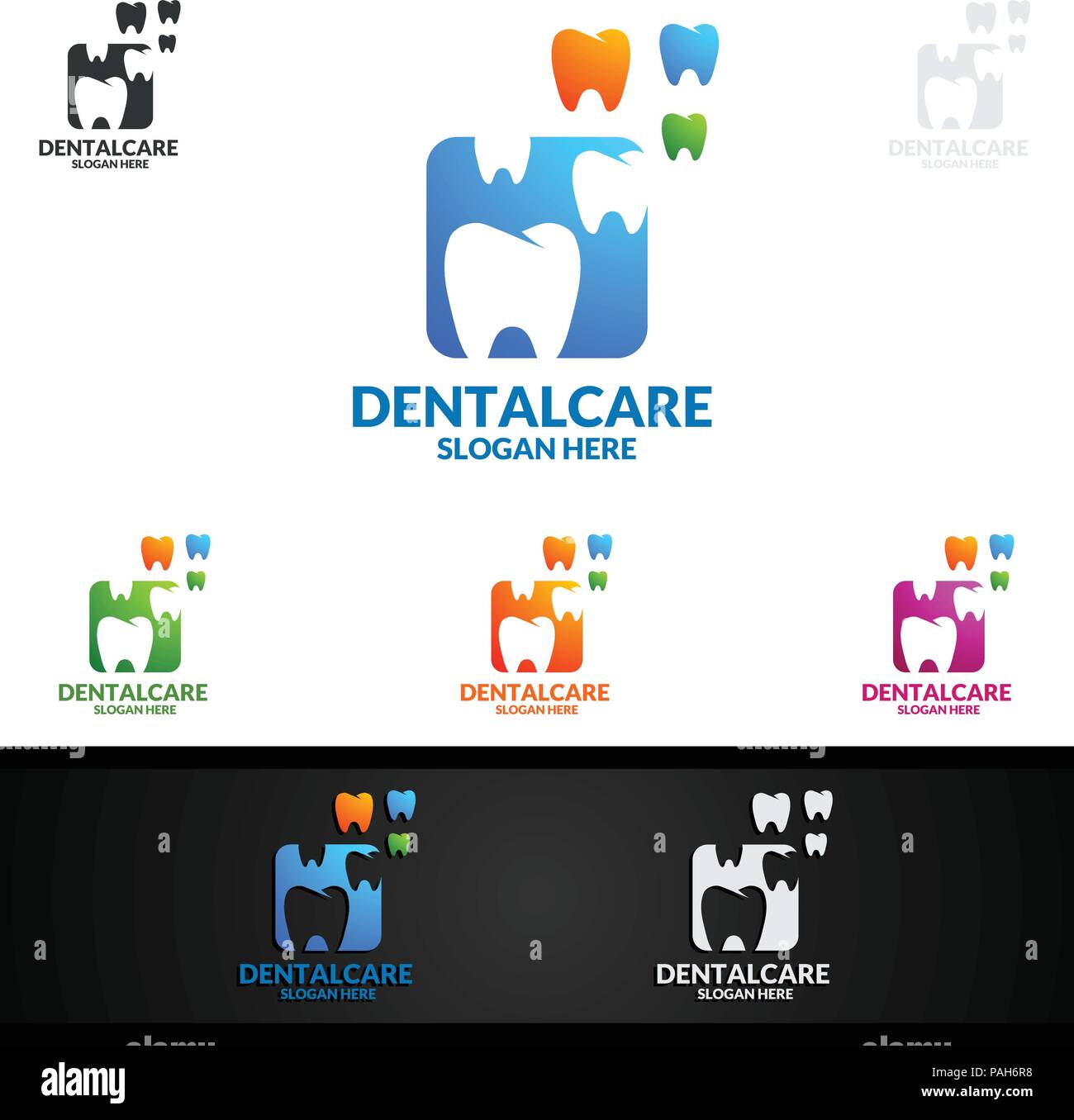 Dental Logo Tooth abstract design vector template, Dentist stomatology ...