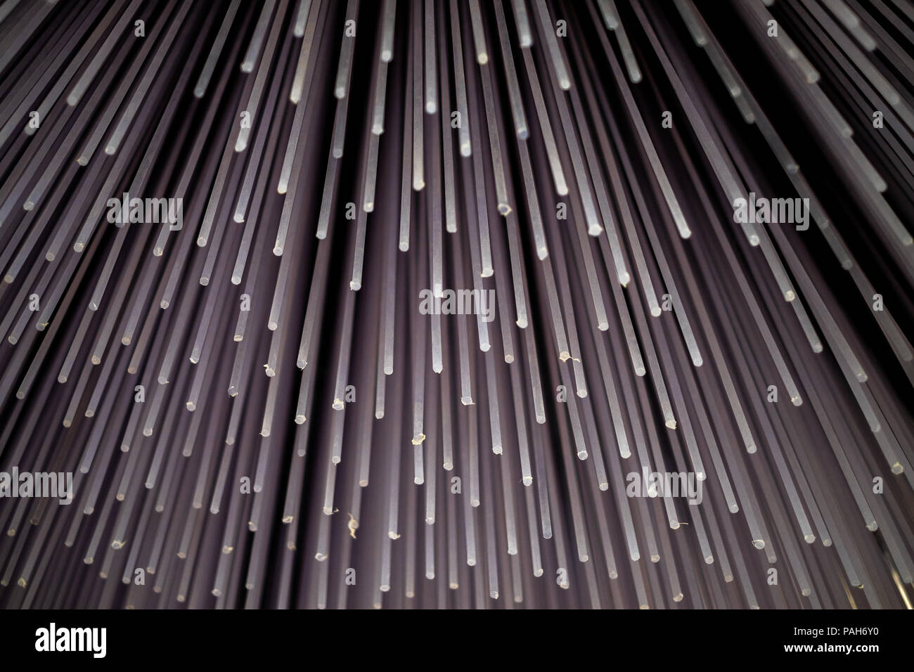 Black and white photo of many long thin gray sticks Stock Photo - Alamy