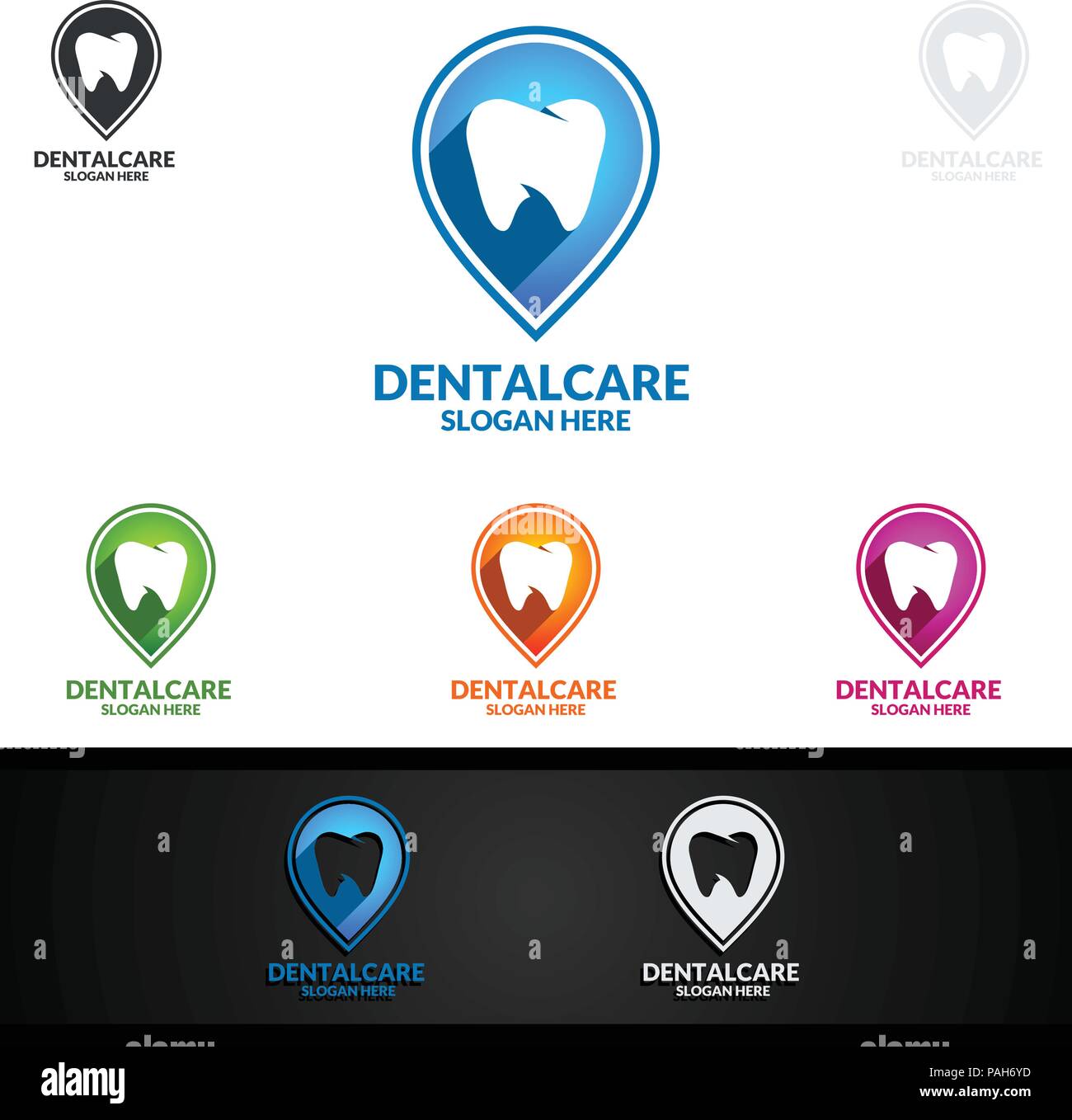 Dental Logo Tooth abstract design vector template, Dentist stomatology ...