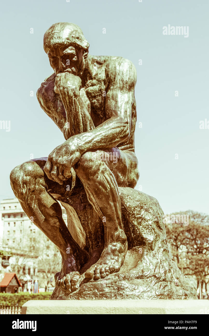 The Thinker by Rodin-second cast in the original cast and signed by ...