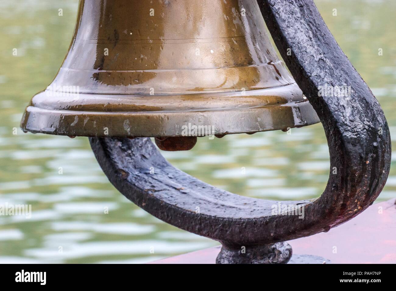 Wet boat bell Stock Photo - Alamy