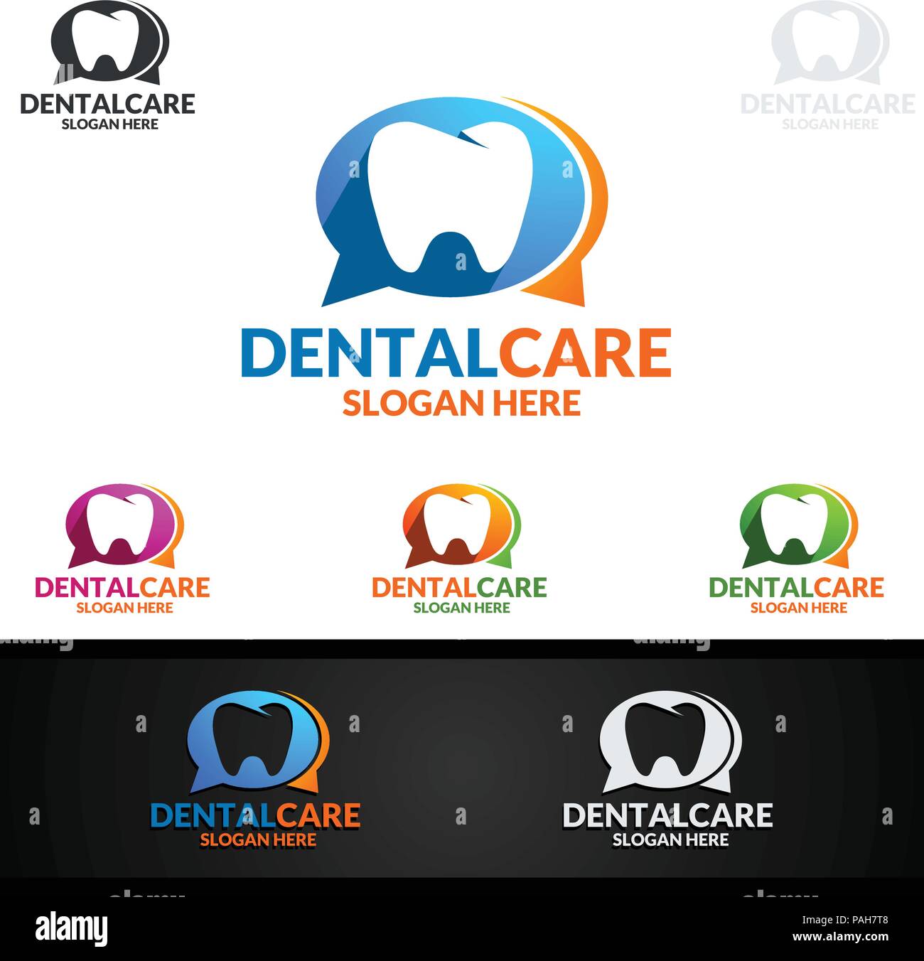 Dental Logo Tooth abstract design vector template, Dentist stomatology ...