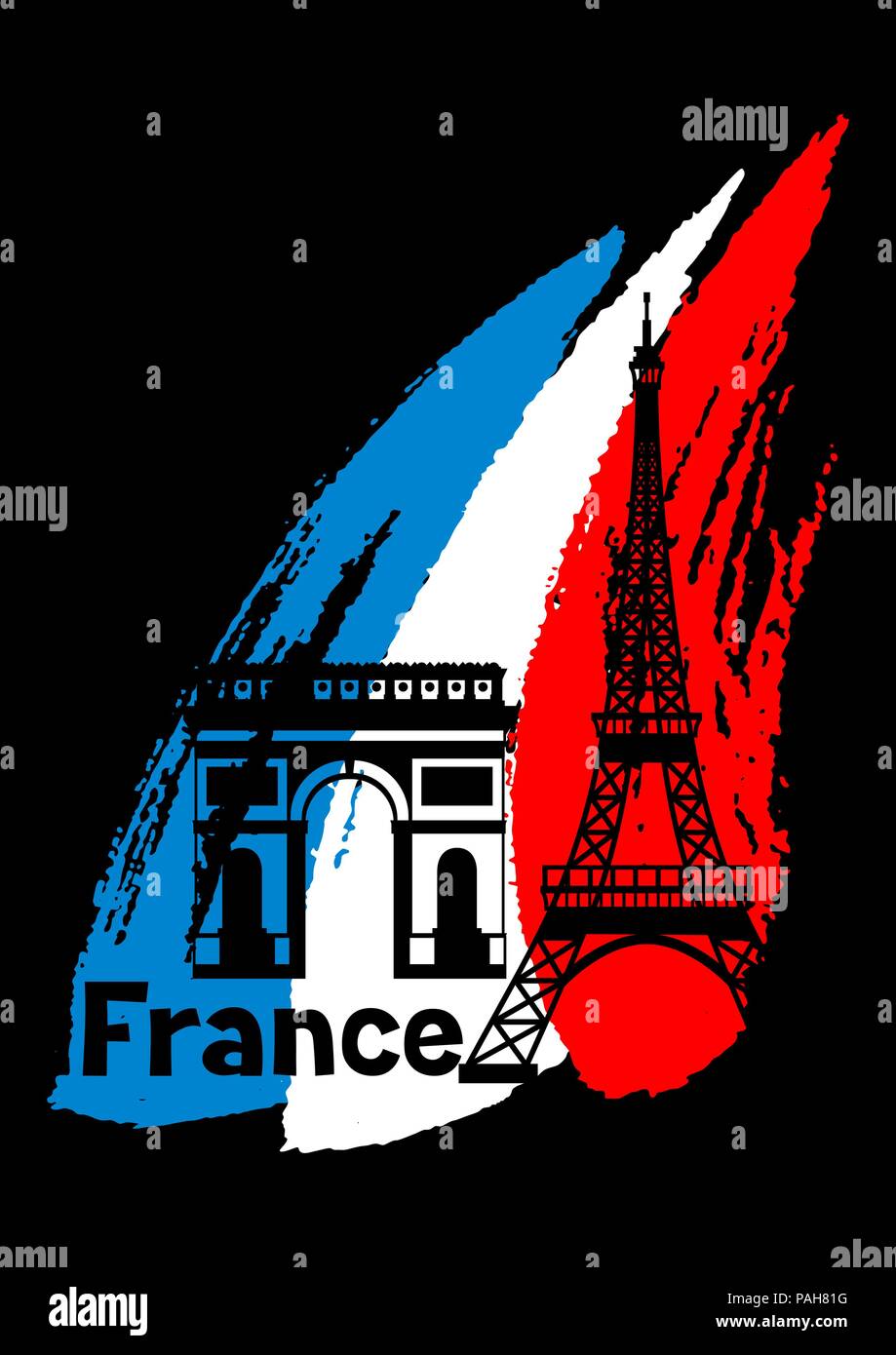 Paint france Stock Vector Images - Alamy