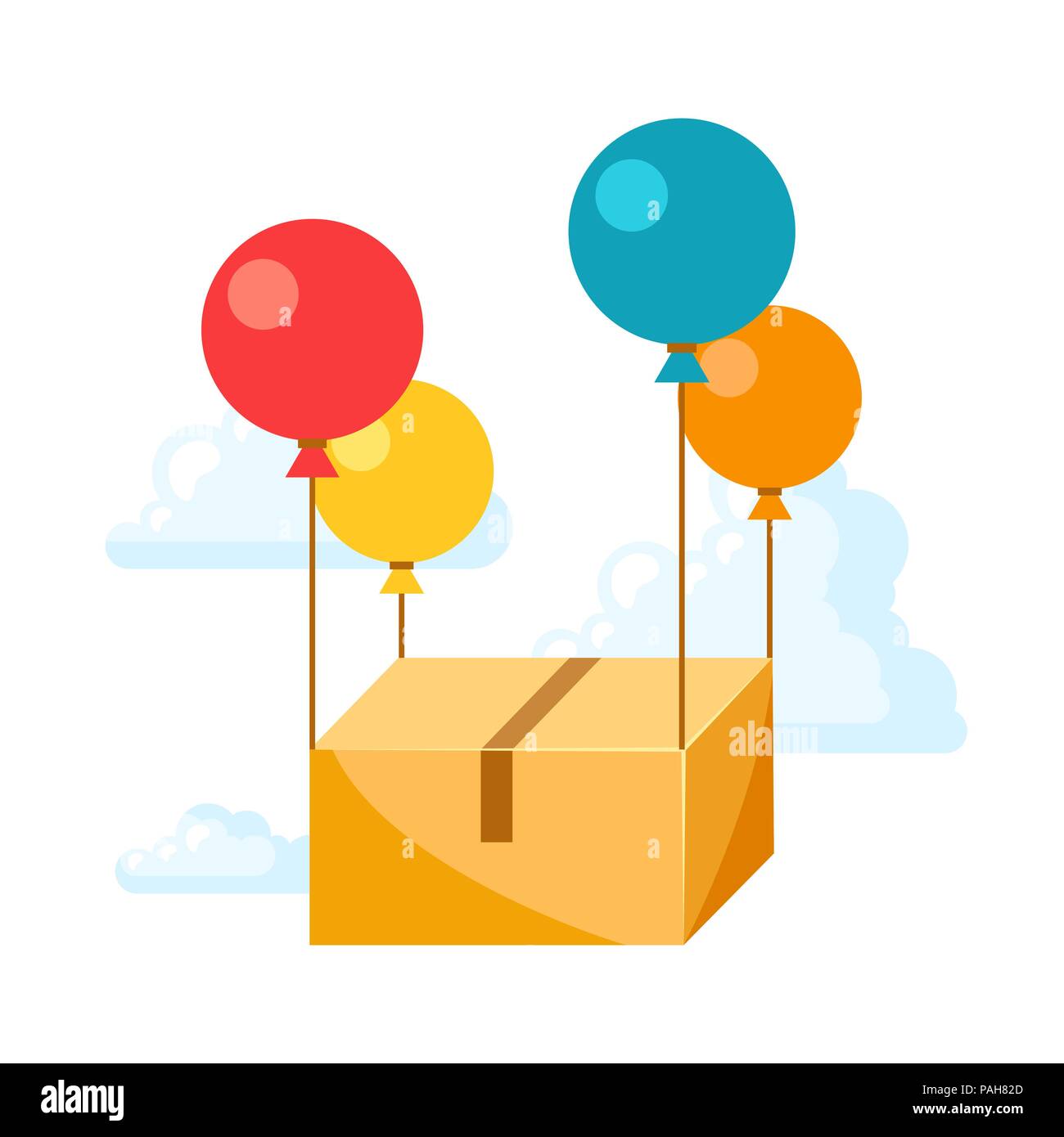 Delivery service flyer fast Cut Out Stock Images & Pictures - Alamy